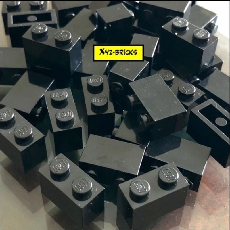 Jual LEGO PARTS 300426 - Brick 1x2 Black | Shopee Indonesia