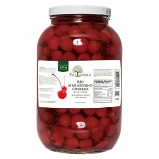 Jual cherry tangkai merah 1 Jar botol Beling besar 4,250gram. GRAB ...