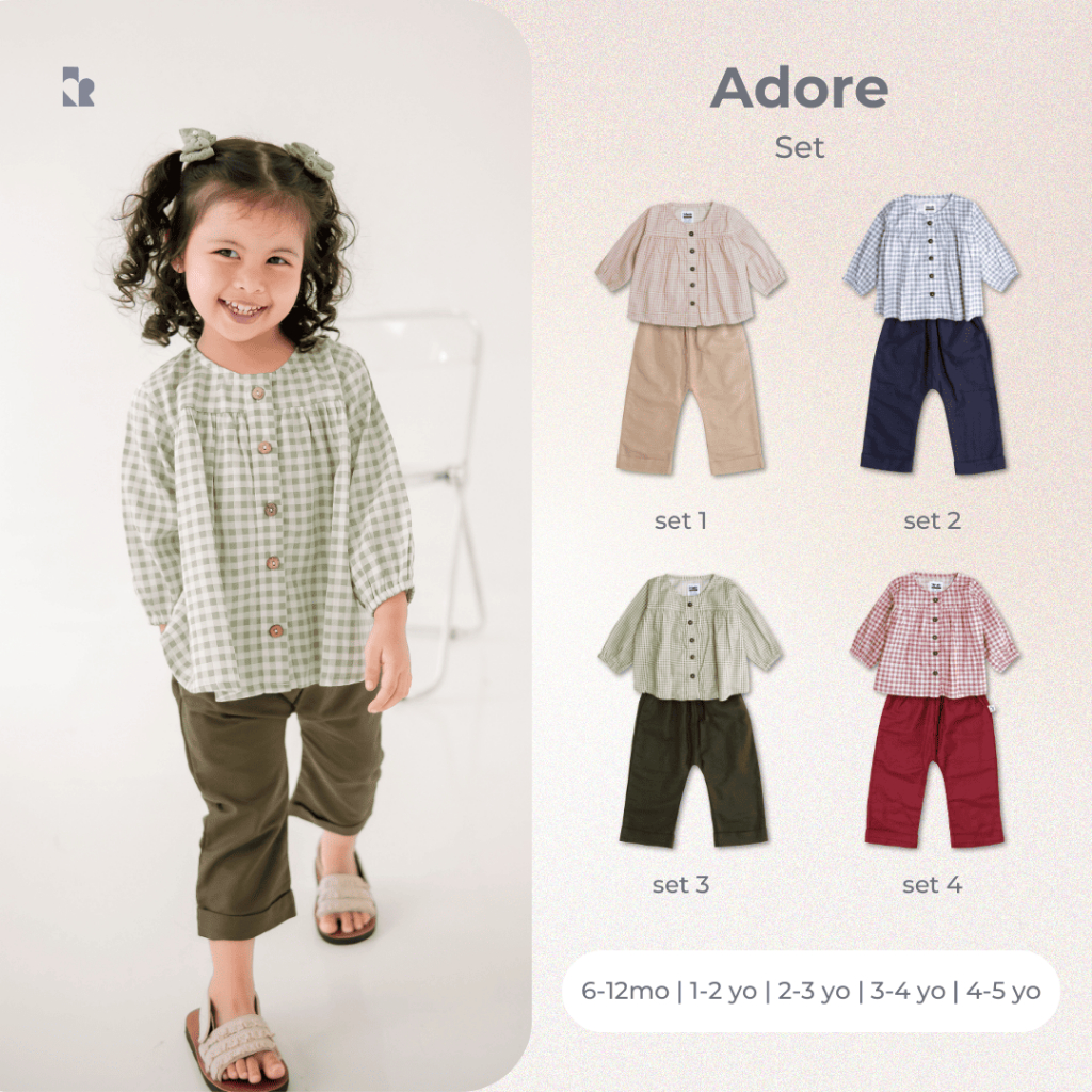 Jual KINDR - Adore Set Baju Lebaran - Setelan Anak Perempuan | Shopee ...