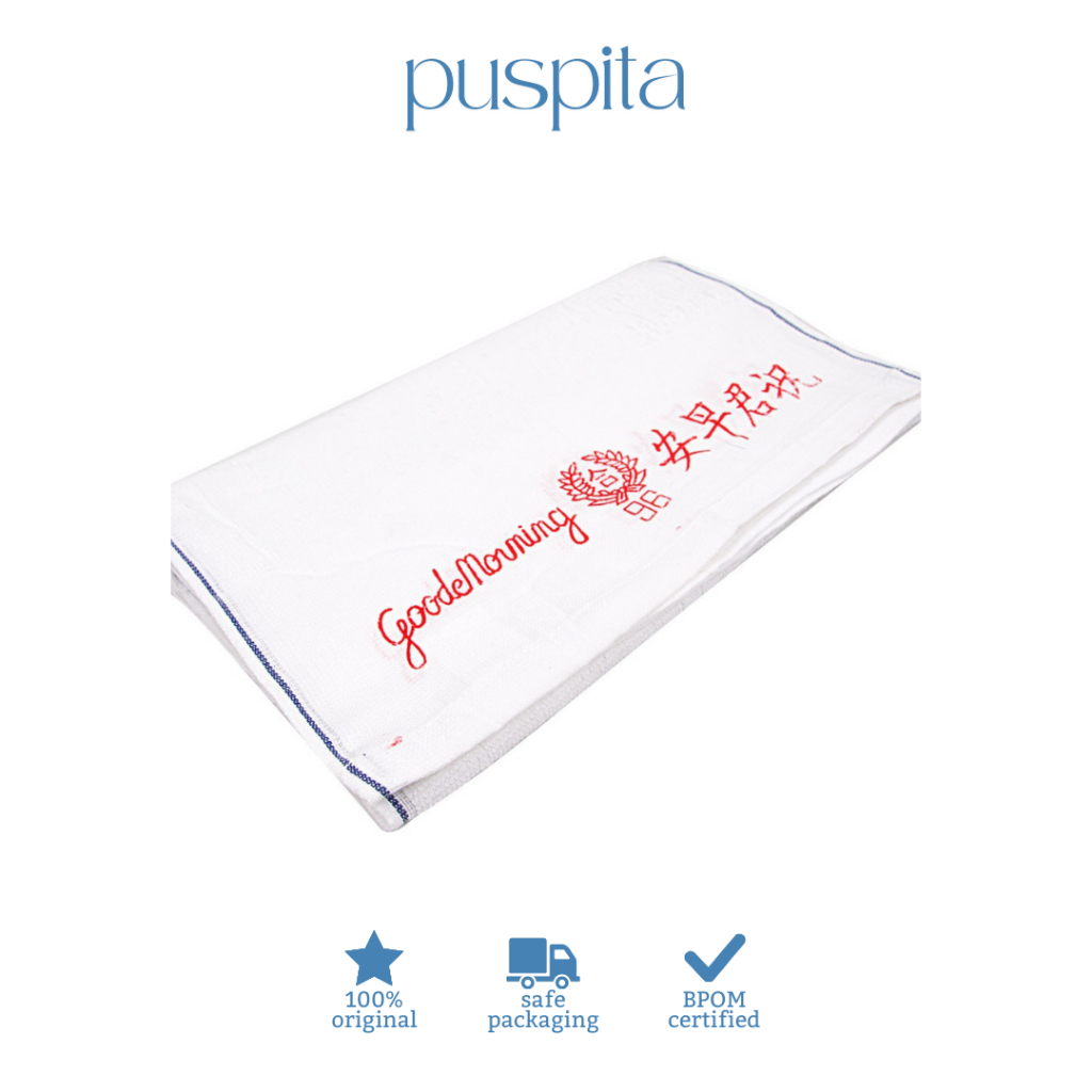 Jual PUSPITA - Handuk Good Morning (isi 12 pcs) | Shopee Indonesia