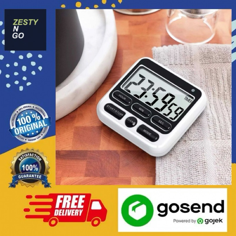Jual Timer Masak Dapur Digital LCD Display Alarm Kitchen Countdown ...