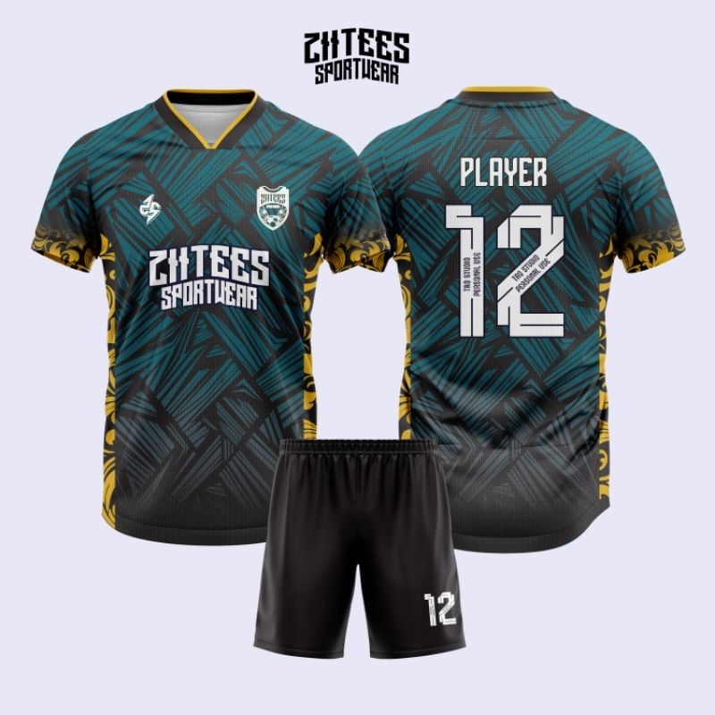 Jual Jersey futsal/bola free custom nama logo sponsor dan nomor ...