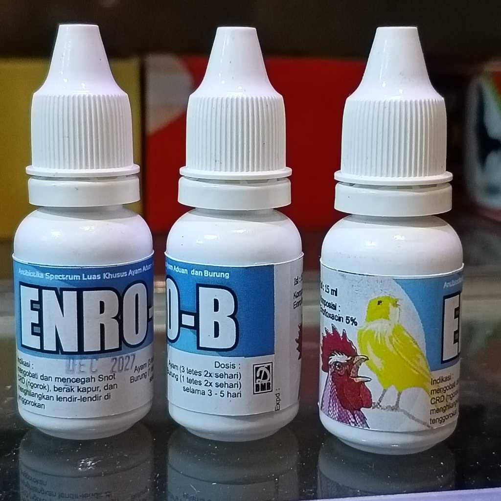 Jual ENRO - B ANTIBIOTIK ENRO B OBAT UNTUK BURUNG DAN AYAM PILEK SNOT ...