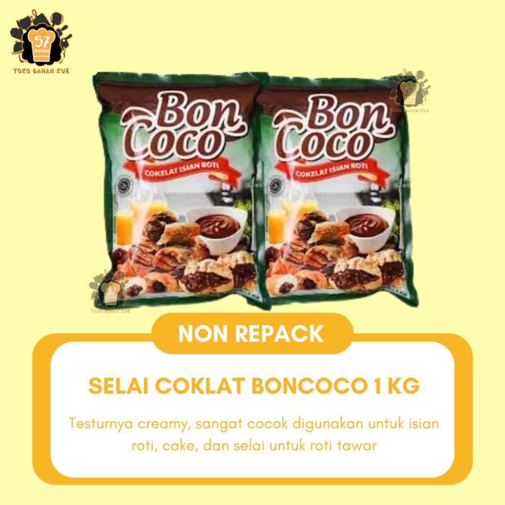 Jual FILLING COKLAT BON COCO / ISIAN ROTI / SELAI COKLAT BONCOCO ...