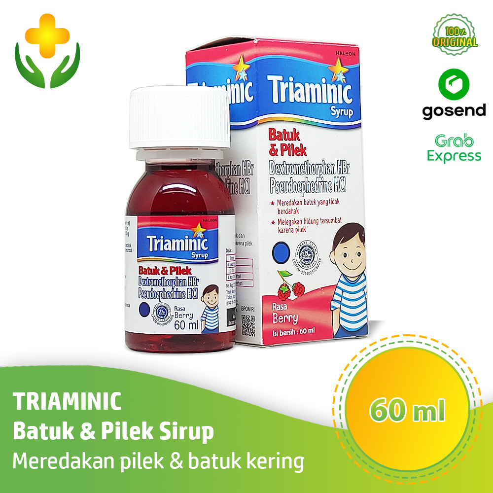 Jual Triaminic Batuk Pilek Sirup 60 ml - Obat Batuk Kering Pilek Anak ...