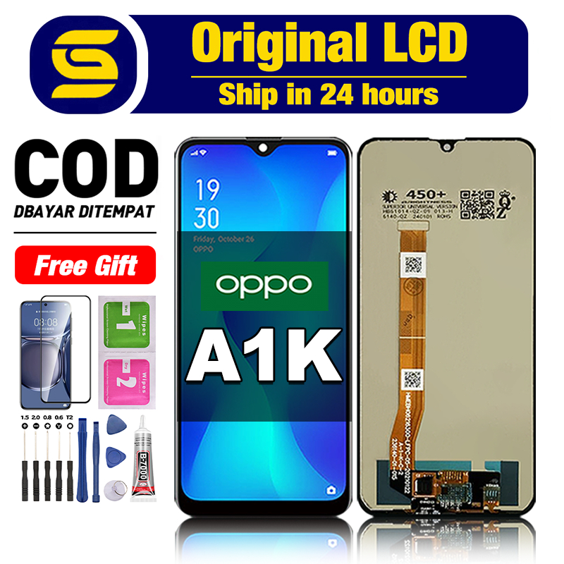 Jual LCD OPPO A1K Original 100% hp Touchscreen Fullset Compatible For ...