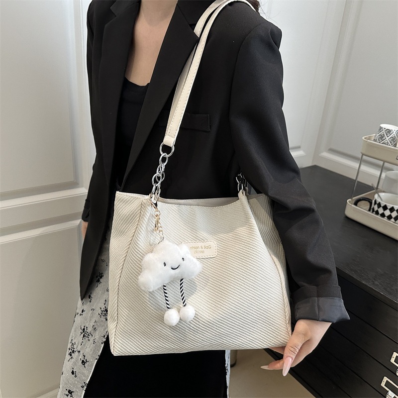 Jual READY COD Tas Shoulder Bag Wanita Tote Bags aesthetic Tas kulit Bahu Wanita Kasual tas lucu ...