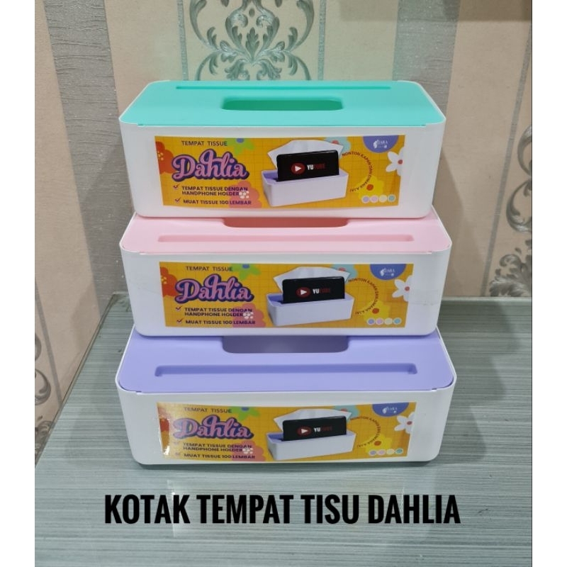 Jual kotak tisu/tempat tisu/box tissue plastik segi dahlia | Shopee ...