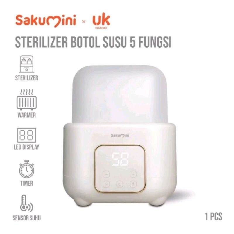 Jual Sakumini Sterilizer 5in1 warmer botol susu alat steril Milk bottle ...