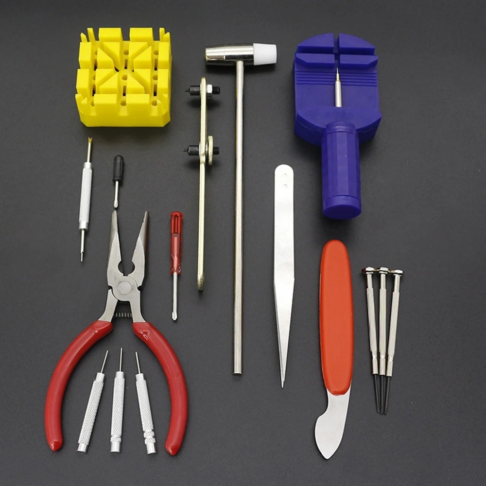 Jual Set 16 PCS Alat Perbaikan Jam Tangan - Pembuka pin - Pembuka ...