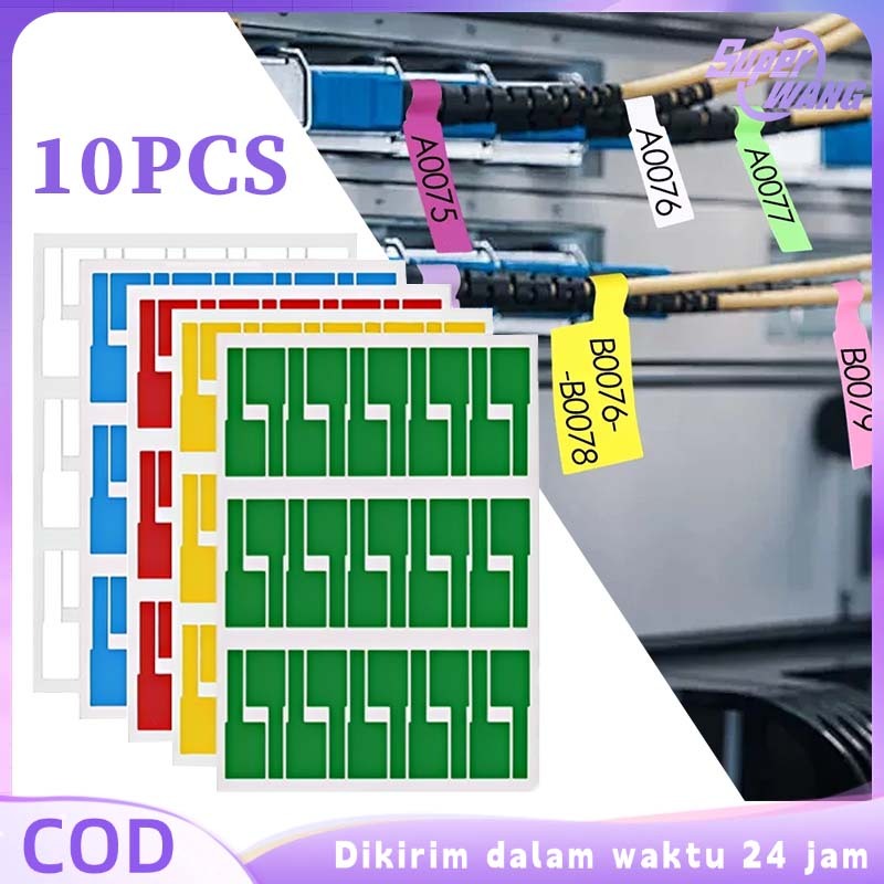 Jual Stiker Label Kabel Listrik 300pcs Cable Label Sticker Tahan Air ...