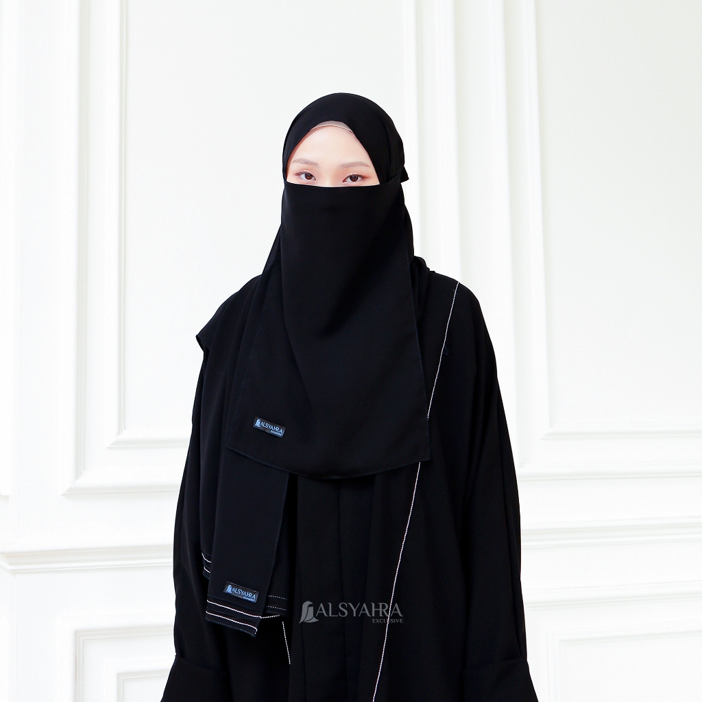 Jual Alsyahra Exclusive - Cadar Tali Basic Sifon Silk Jetblack | Shopee ...
