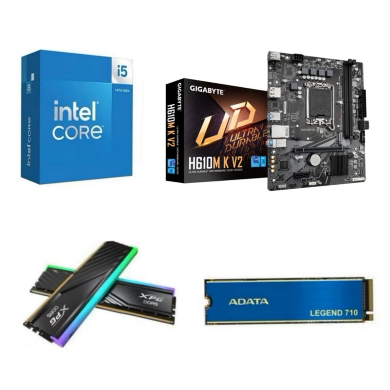 Jual Paket Processor Intel Core i5 14400 / i5 14400F Box Gen 14 LGA 1700 RAM DDR5 32GB NVME ...