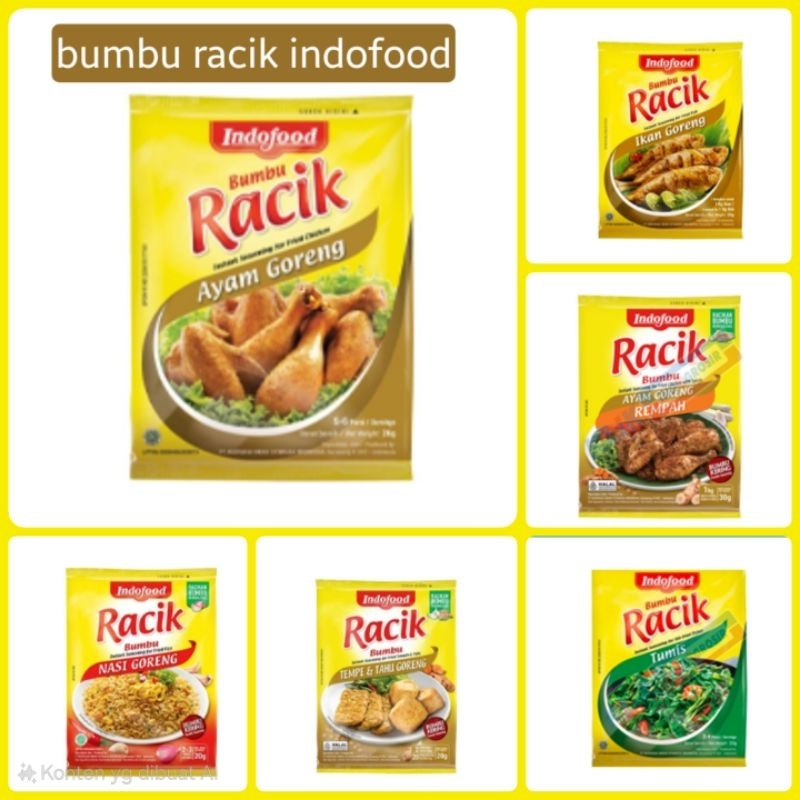 Jual bumbu racik indofood 20gr×1sachet | Shopee Indonesia