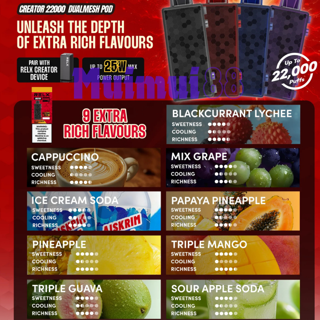 Jual RELX Creator Refillable 22000 Puffs/ALTERNATIF RELX INFINITY PRO 2 ...