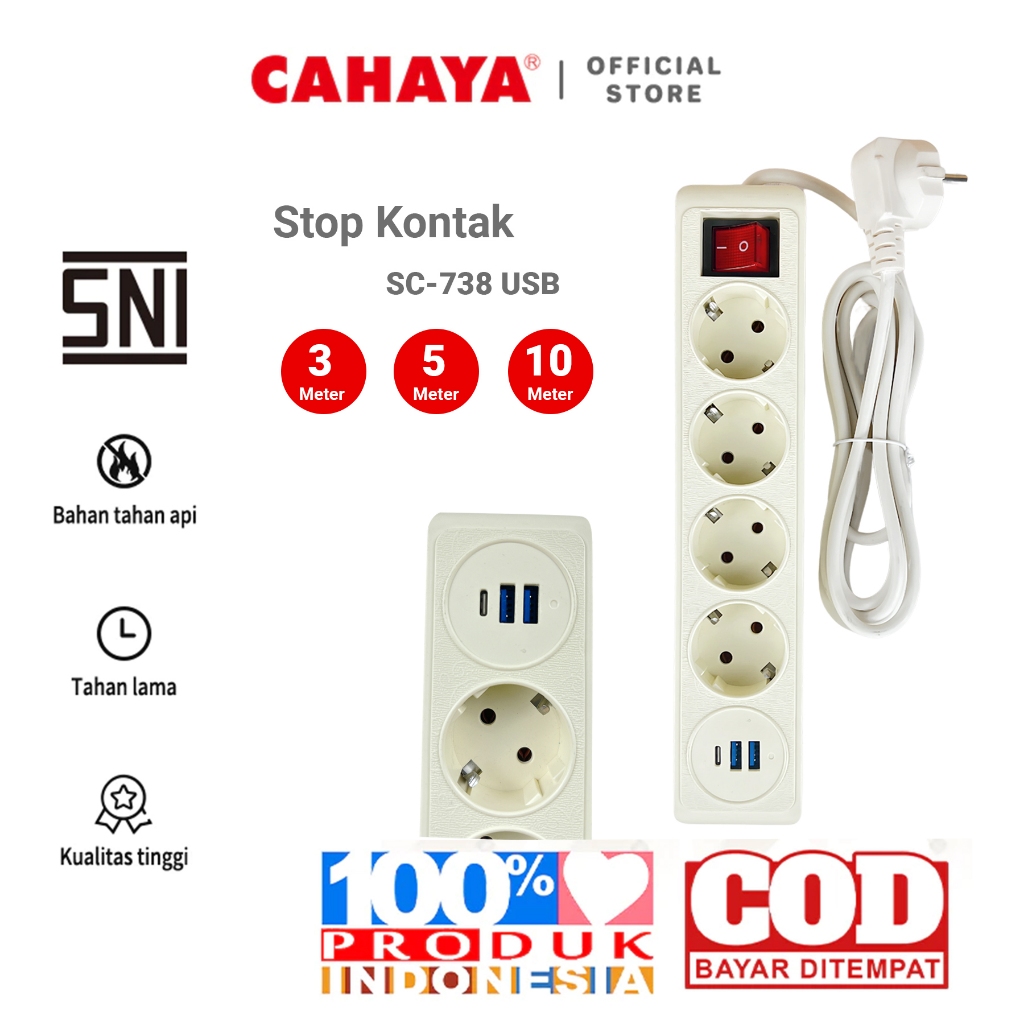 Jual Stop Kontak USB Kabel Saklar On Off / Stop Kontak USB Kabel 4 ...