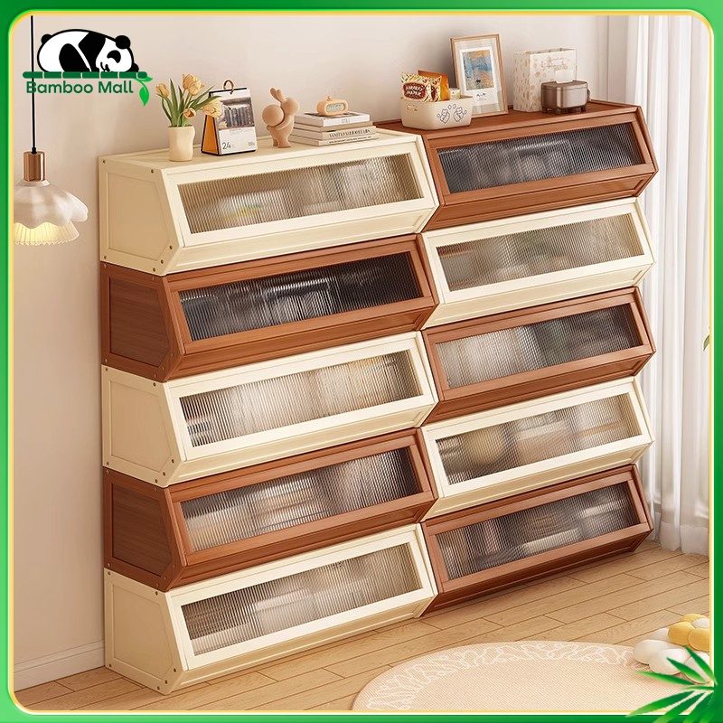 Jual Rak Buku/Lemari Dapur/Meja Samping Rak Serbaguna Modular Coklat ...