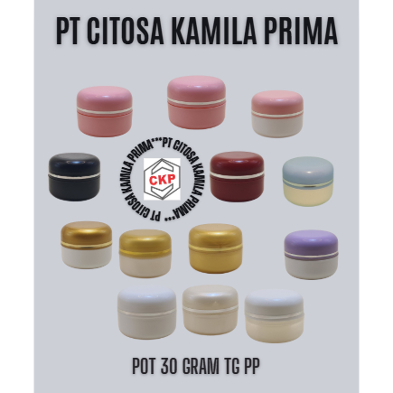 Jual Pot Cream 30 Gr Tg / Pot Plastik / Pot Cream PP/ Pot Krim Wajah ...