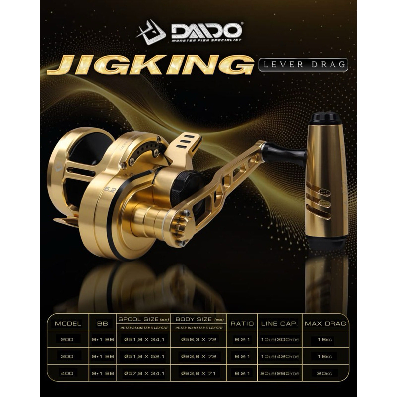 Jual REEL OH DAIDO JIGKING GOLD | Shopee Indonesia