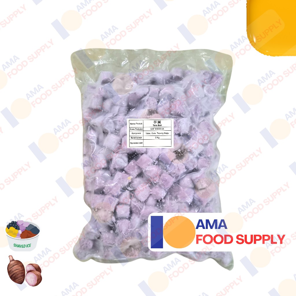 Jual Taro Ball / Bola Talas / Topping Ice Cream Dessert Kekinian ...
