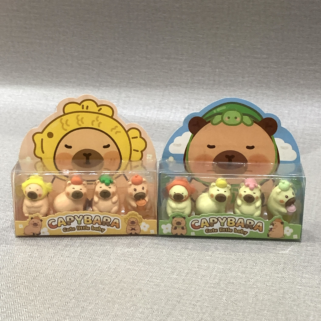 Jual Capybara Eraser 4in1 | Set 4pcs Penghapus Karakter | Shopee Indonesia