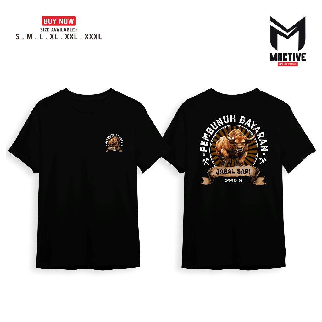 Jual KAOS PEMBUNUH BAYARAN JAGAL SAPI QURBAN 1446H IDUL ADHA KAOS ...