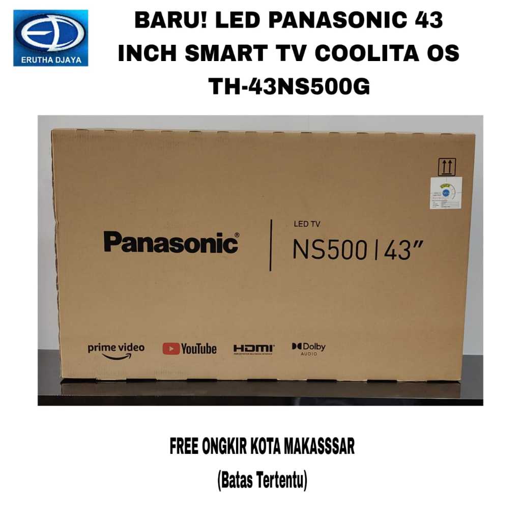 Jual LED PANASONIC 43 INCH SMART TV COOLITA OS TH43NS500G | Shopee Indonesia