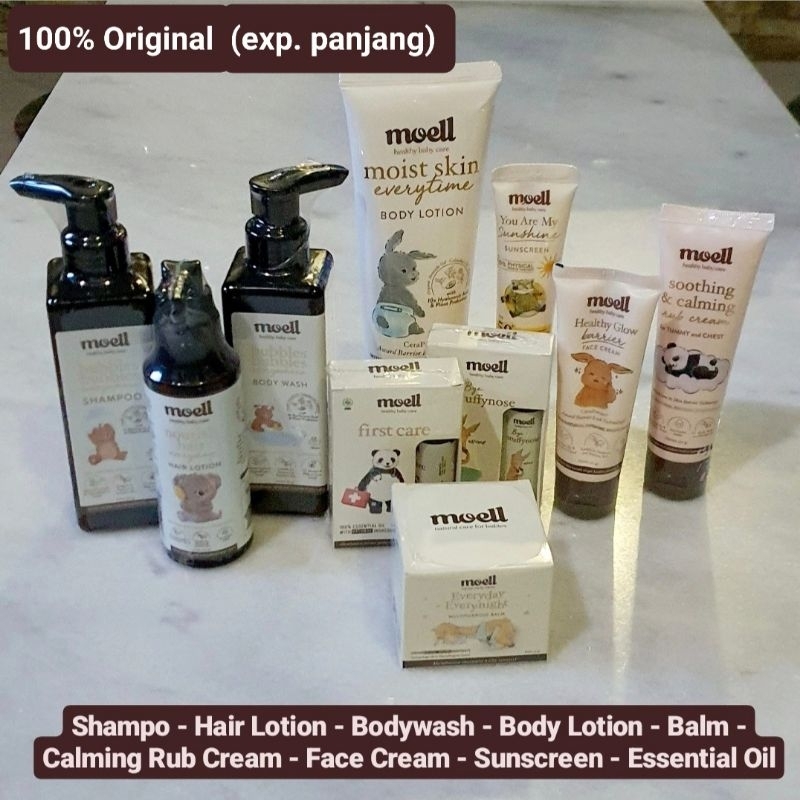 Jual Moell Face Cream | Shampo | Hair Lotion | Bodywash | Lotion | Balm ...