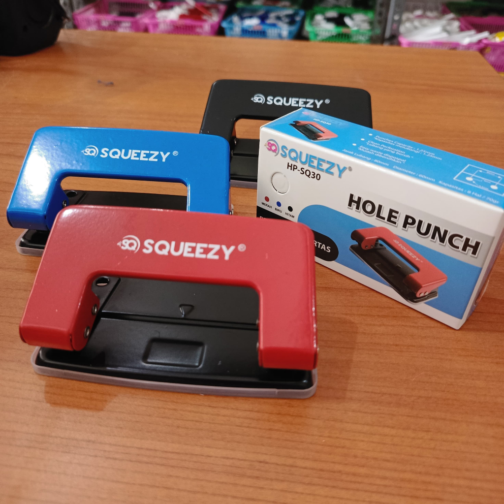 Jual PUNCH / Pelubang / PLong kertas 2 lubang SQUEEZY NO 30 | Shopee ...