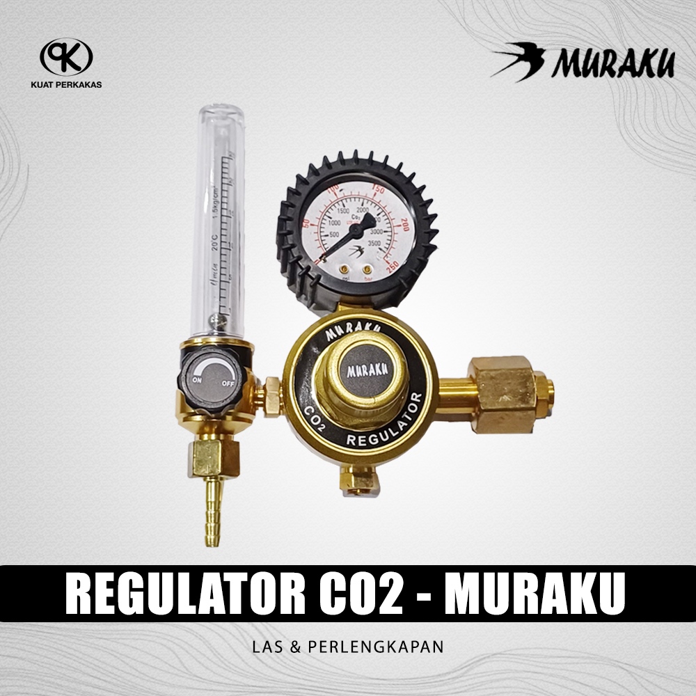 Jual Regulator CO2 MURAKU Carbon Dioksida Regulator Las | Shopee Indonesia