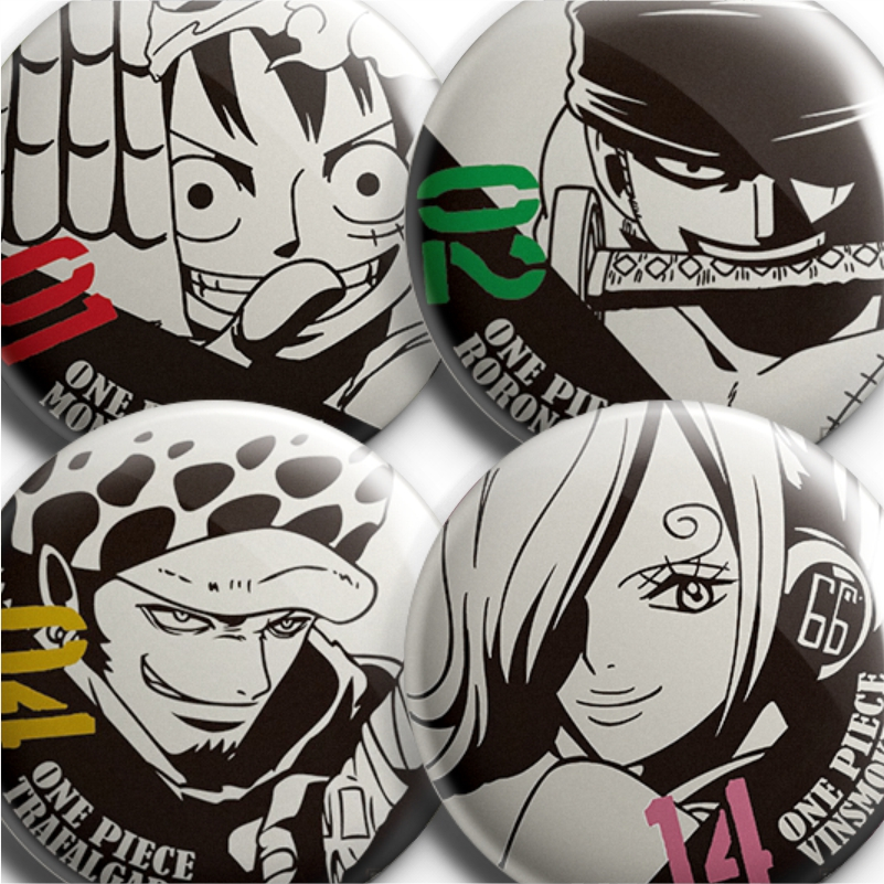 Jual One Piece Pin Monochrome | Shopee Indonesia