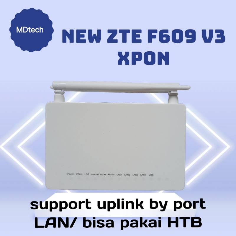 Jual Onu Ont New ZTE F609 V3 Xpon support uplink via port LAN | Shopee ...