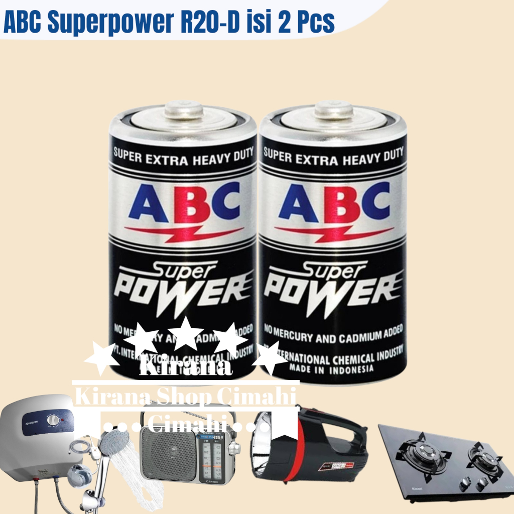 Jual BATERAI R20 D JUMBO SUPER POWER isi 2 PCS | Shopee Indonesia