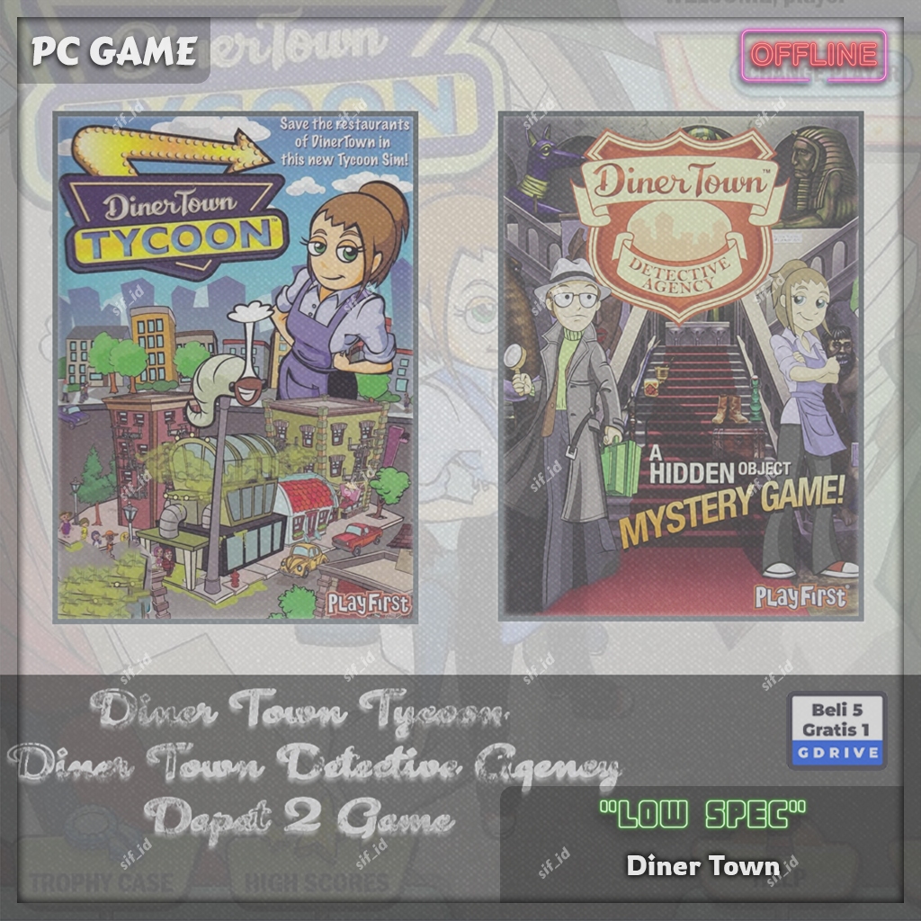 Jual Diner Town Koleksi - Diner Town Tycoon - Diner Town Detective ...