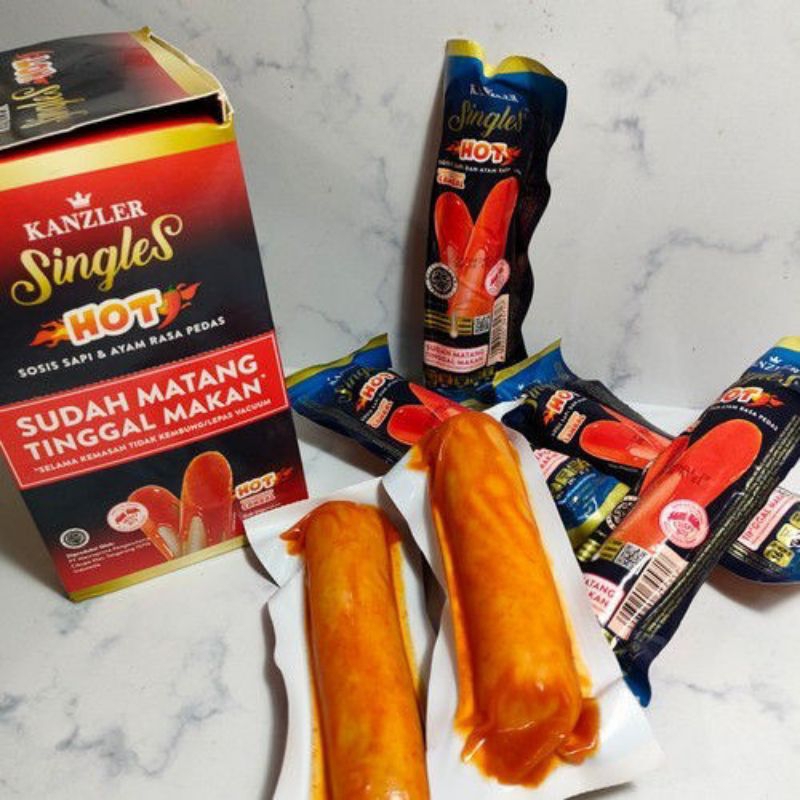 Jual Kanzler sosis single Mini Hot & Original (1 Box isi 15pcs ...