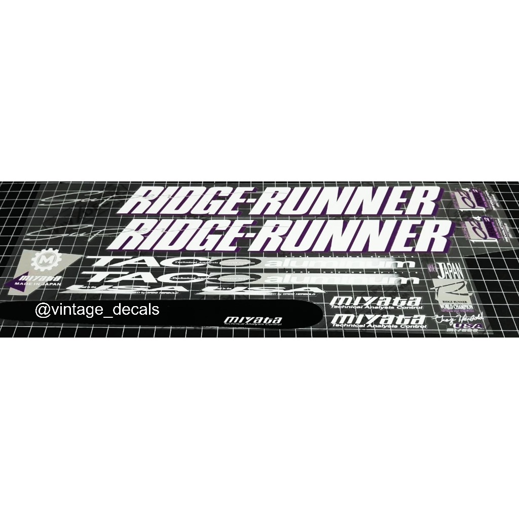 Jual sticker decals replacement Miyata Super Ridge Runner TACO aluminum ...