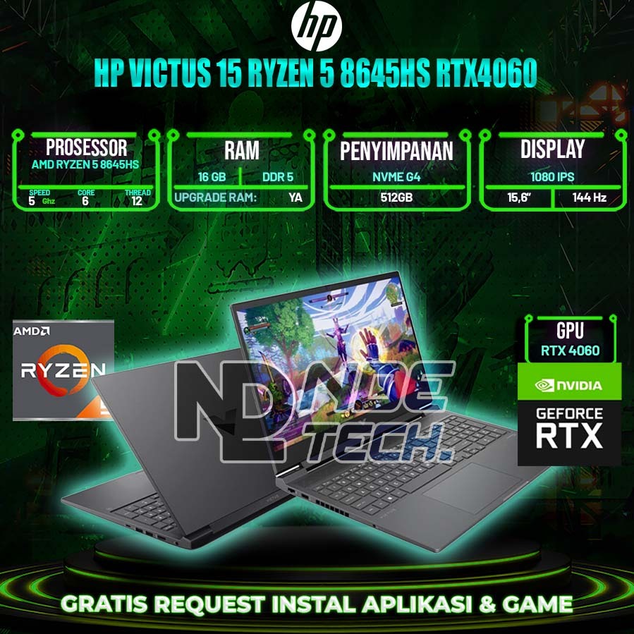 Jual HP Victus 15 Ryzen 5 8645HS RTX4060 | Shopee Indonesia