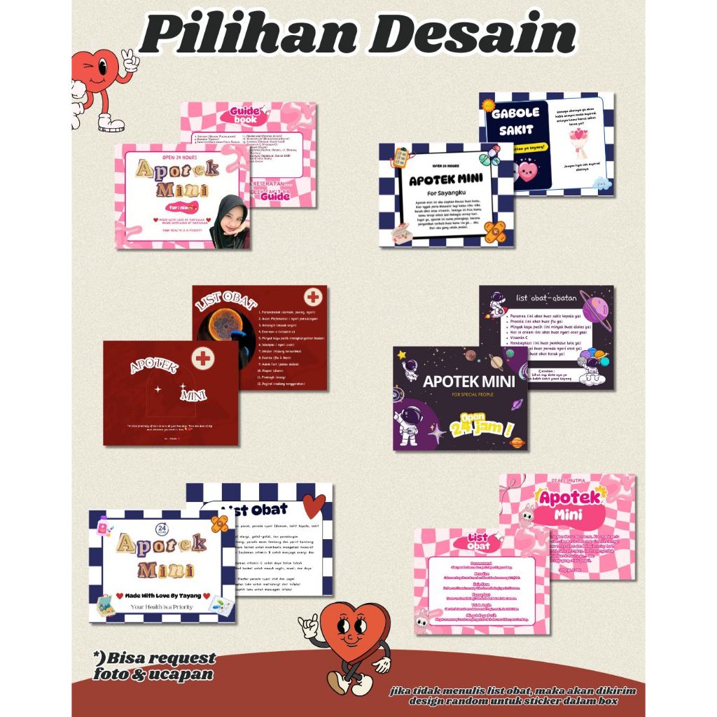 Jual Stiker Apotek Mini – Custom Kata-kata | Ukuran 14x18cm hadiah kado ...