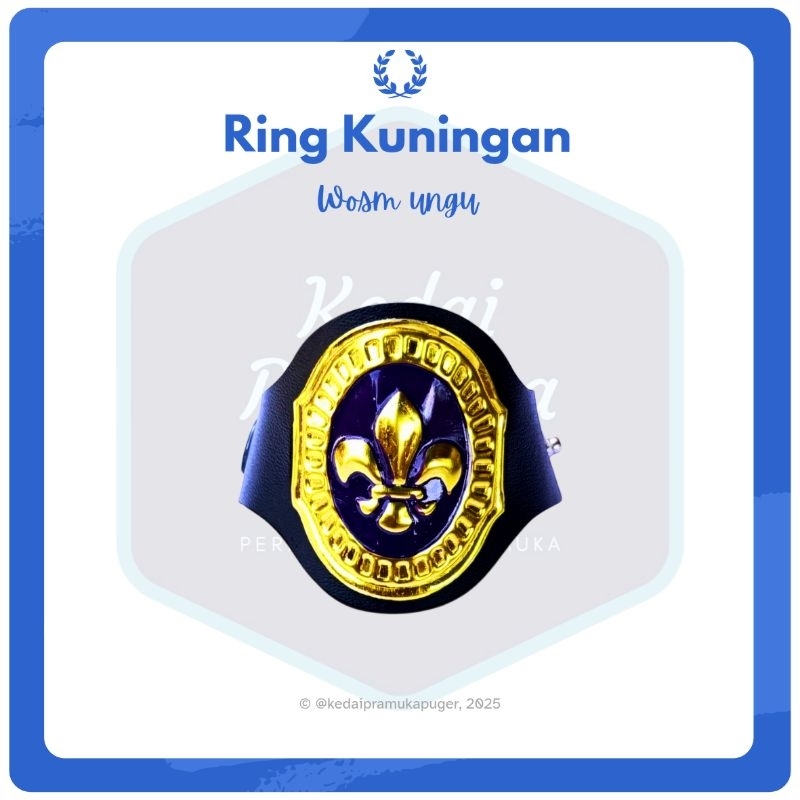 Jual Ring kalep kuningan wosm ungu | Shopee Indonesia