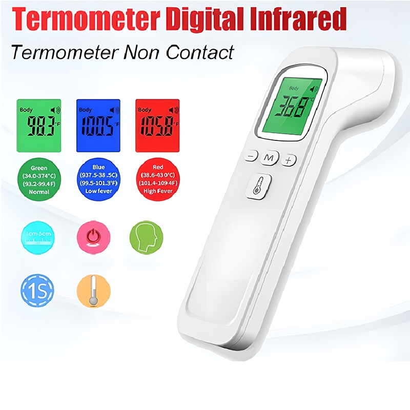 Jual Thermogun Termometer Suhu Tubuh Digital Termometer Inframerah Termometer Infrared Non ...