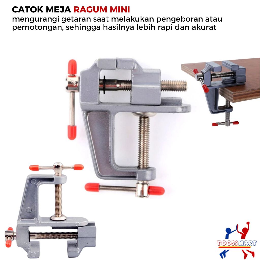 Jual Mini Vise Clamp Meja Klem Catok Table Vise / Alat Bantu Jepit Kayu ...