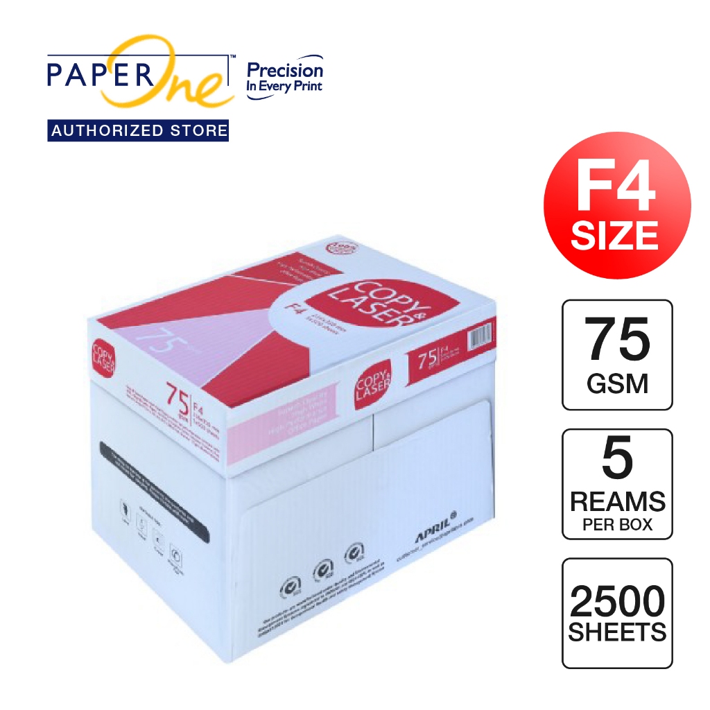 Jual Copy & Laser Kertas F4 75gr Copier 1 Box (2500 lembar) Kertas HVS ...