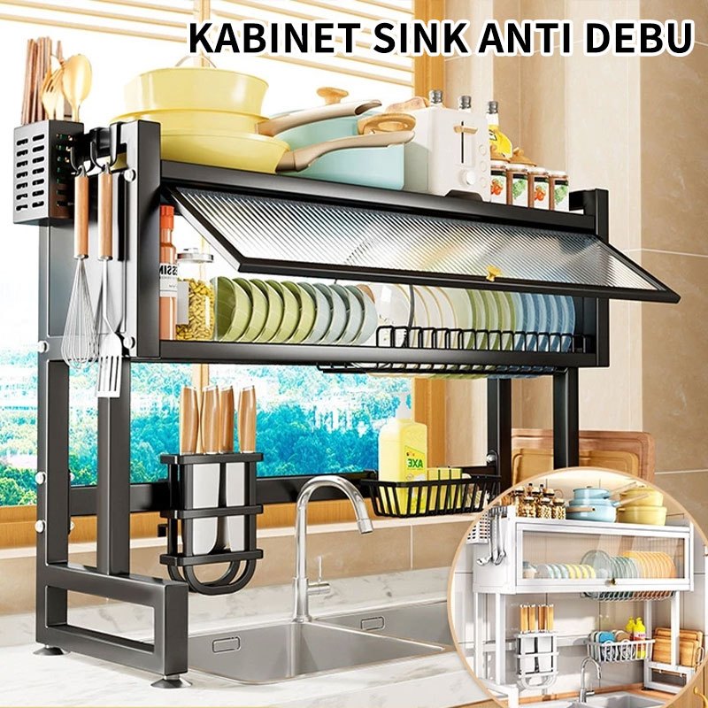 Jual Rak Wastafel Dapur Dengan Pintu Rak Piring Tertutup Kitchen Rak ...