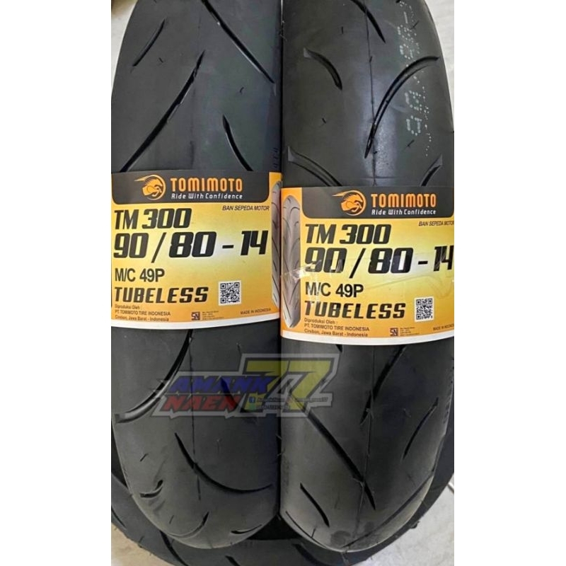 Jual ban luar tomimoto 90/80 -14 medium compound | Shopee Indonesia