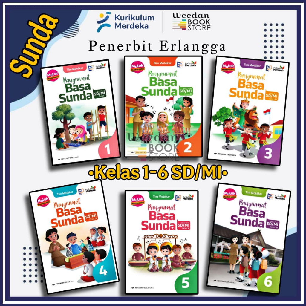 Jual [ ORIGINAL ] Erlangga Pangrumat BASA SUNDA Pikeun Murid SD Kelas 1 2 3 4 5 6 Terbaru ...