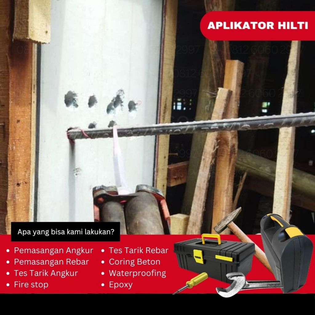 Jual Aplikator Angkur Hilti Pemasangan Rebar D16 Ulir | Shopee Indonesia