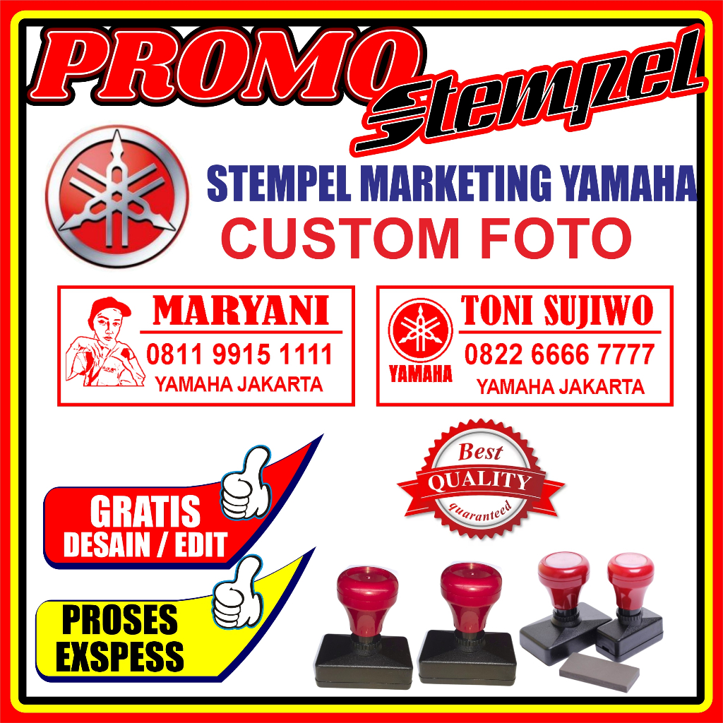 Jual Stempel Flash Otomatis untuk Brosur Marketing Motor Yamaha Stempel ...