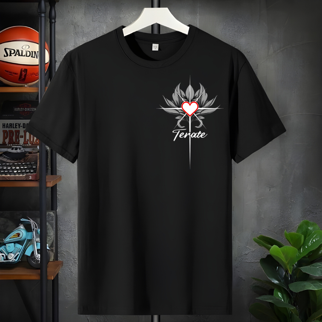 Jual Promo Kaos Distro PSHT Katun Combed 24s Terate Desain Elegan Bunga ...