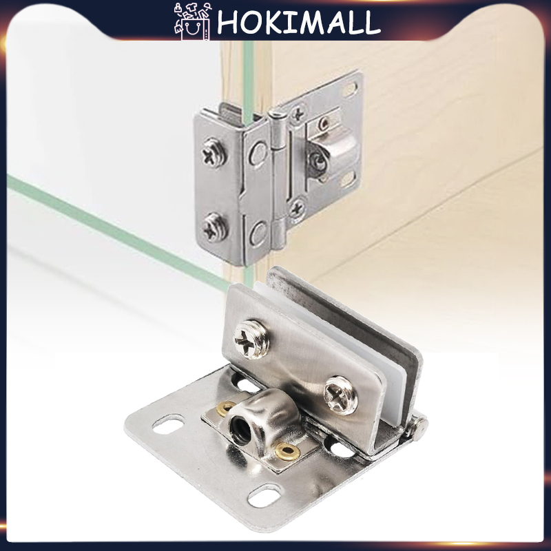 Jual Engsel Jepit Kaca Oval Lemari Glass Door Hinge/Engsel Pintu Lemari ...