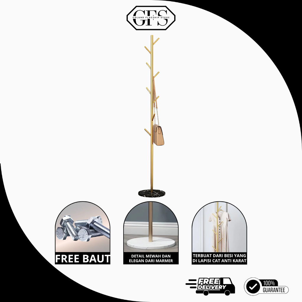 Jual Stand Hanger Baju Tas Topi Aesthetic, Gantungan Ranting Baju Tas ...